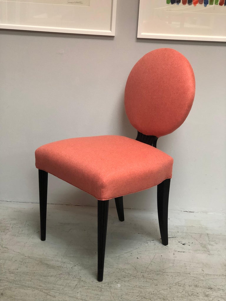 Grosfeld House Round Back Chairs, 1940s at 1stDibs