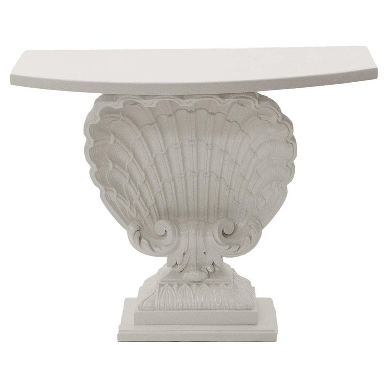 Grosfeld House Shell Console For Sale at 1stDibs