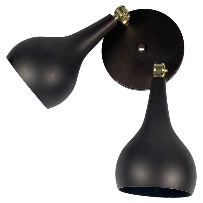 Gross Wood Two Cone Wall or Ceiling Sconce San Francisco Designer For ...