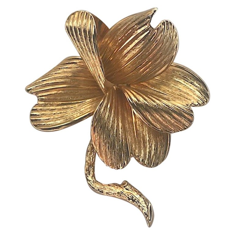 Grosse Germany Flower Brooch, 1962 at 1stDibs | grosse germany brooch