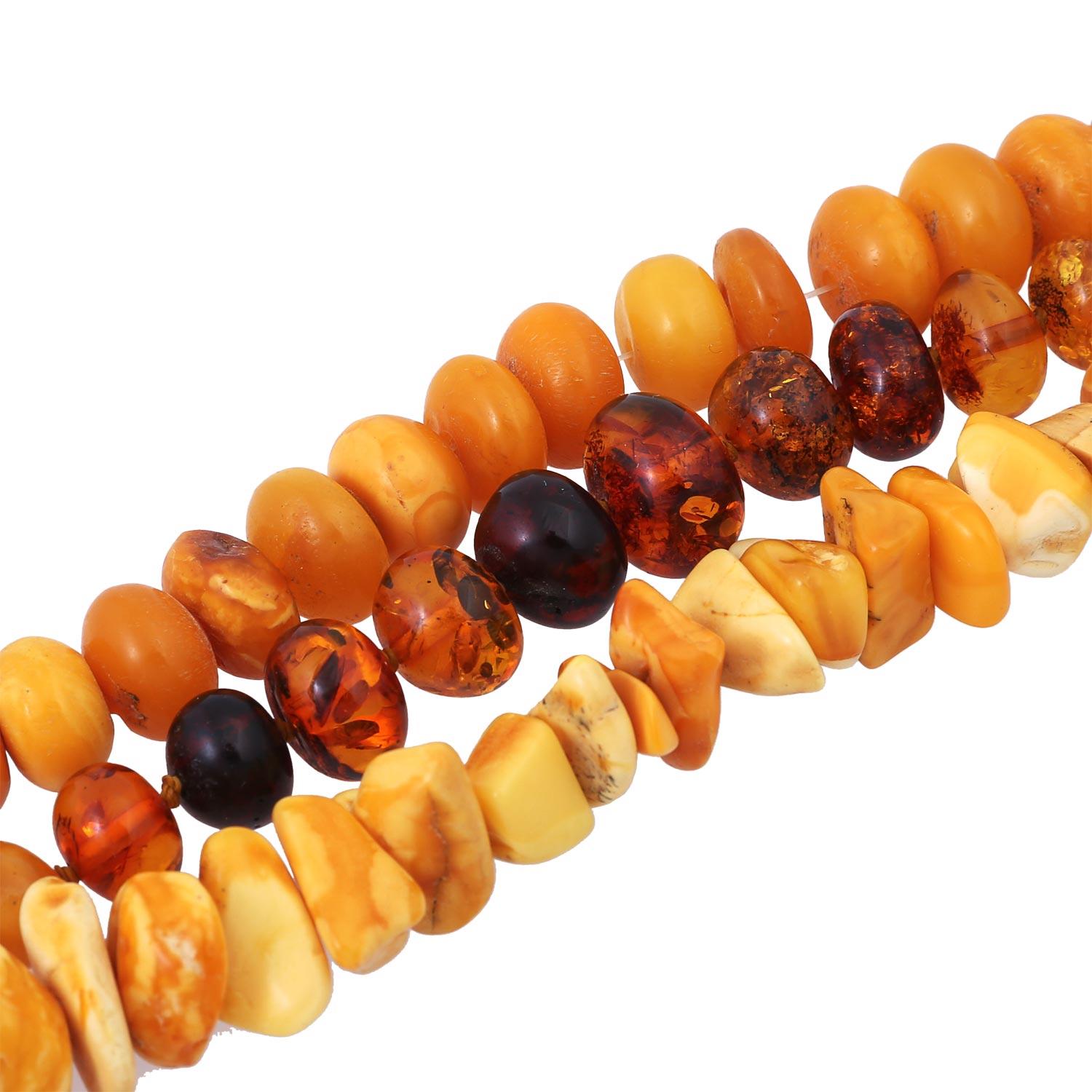 Group of 3 Amber Necklaces For Sale at 1stDibs