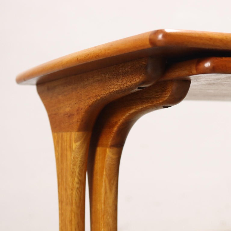 Group of 3 Hideable Coffee Tables Teak Veneer, Italy, 1960s For Sale at ...