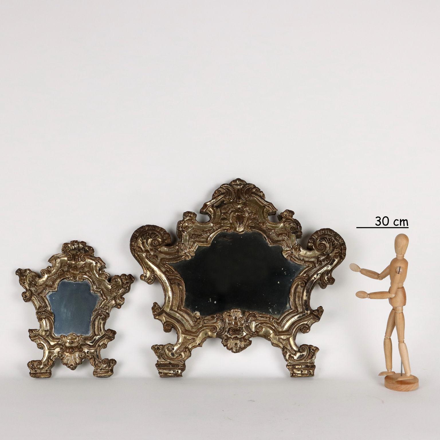 Group of 3 Rococo Altar Crads Wood, Italy XVIII Century For Sale at 1stDibs