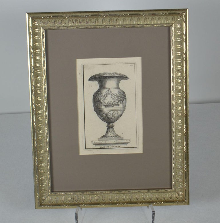 Group of 6 French Engravings of Urns and Vases For Sale at 1stDibs