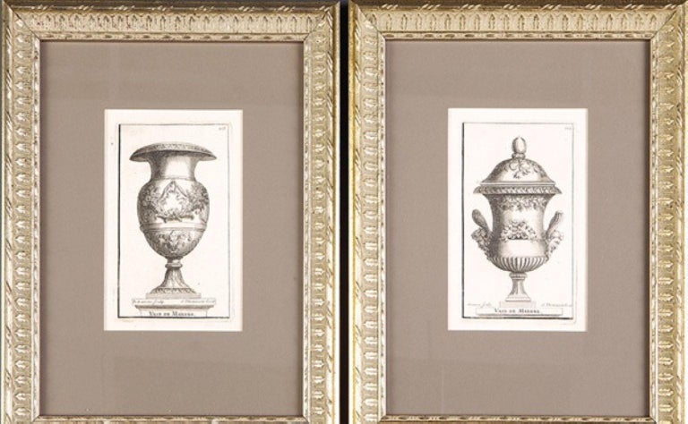 Group of 6 French Engravings of Urns and Vases For Sale at 1stDibs