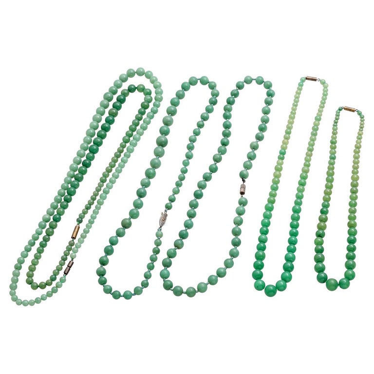 Group of 6 Stone Necklaces For Sale at 1stDibs