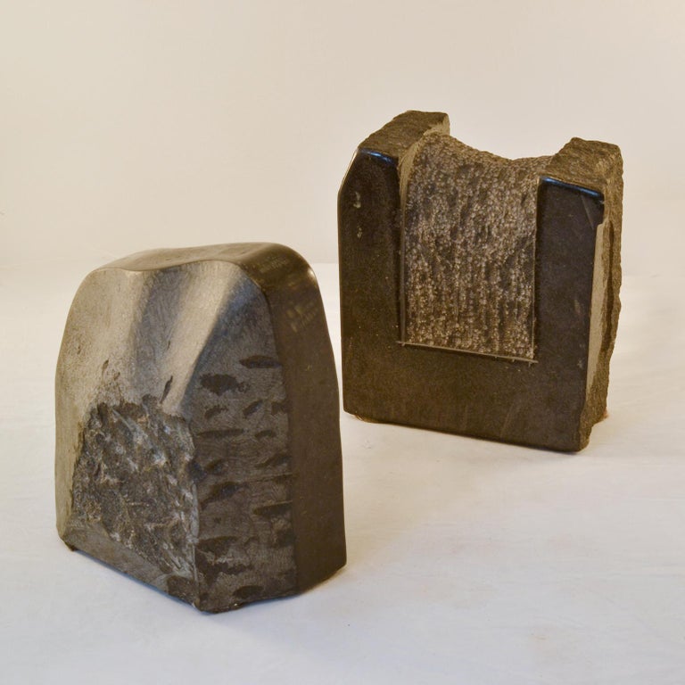 Group of Black Granite Geometric Abstract Dutch Sculptures For Sale at ...