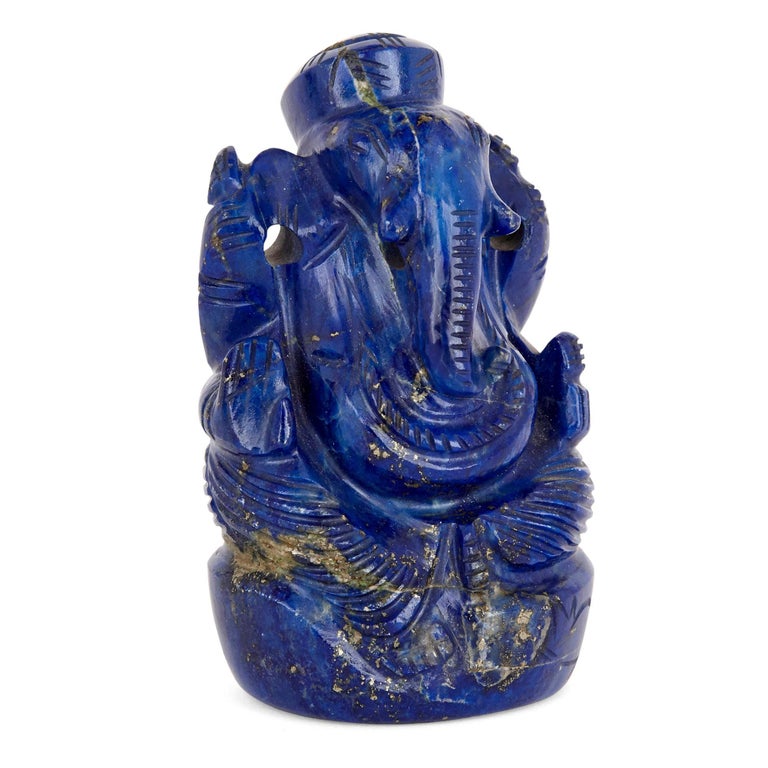 Group of Chinese Carved Lapis Figurines at 1stDibs