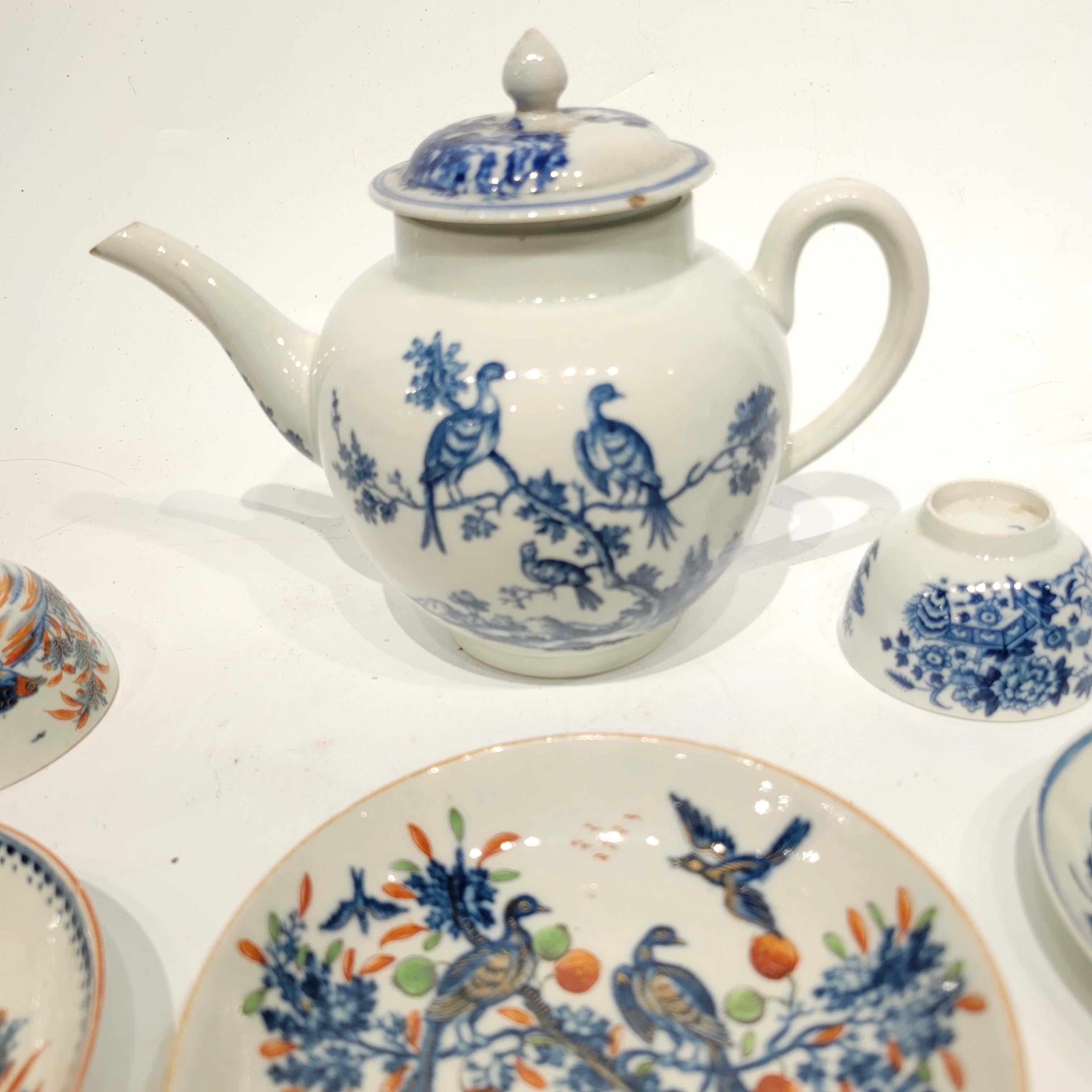 Group of Dr. Wall Worcester Porcelain, circa 1755 For Sale at 1stDibs