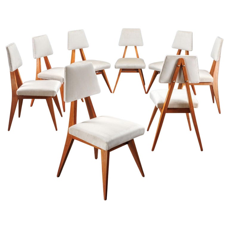 Group of Eight 1950's Chairs at 1stDibs