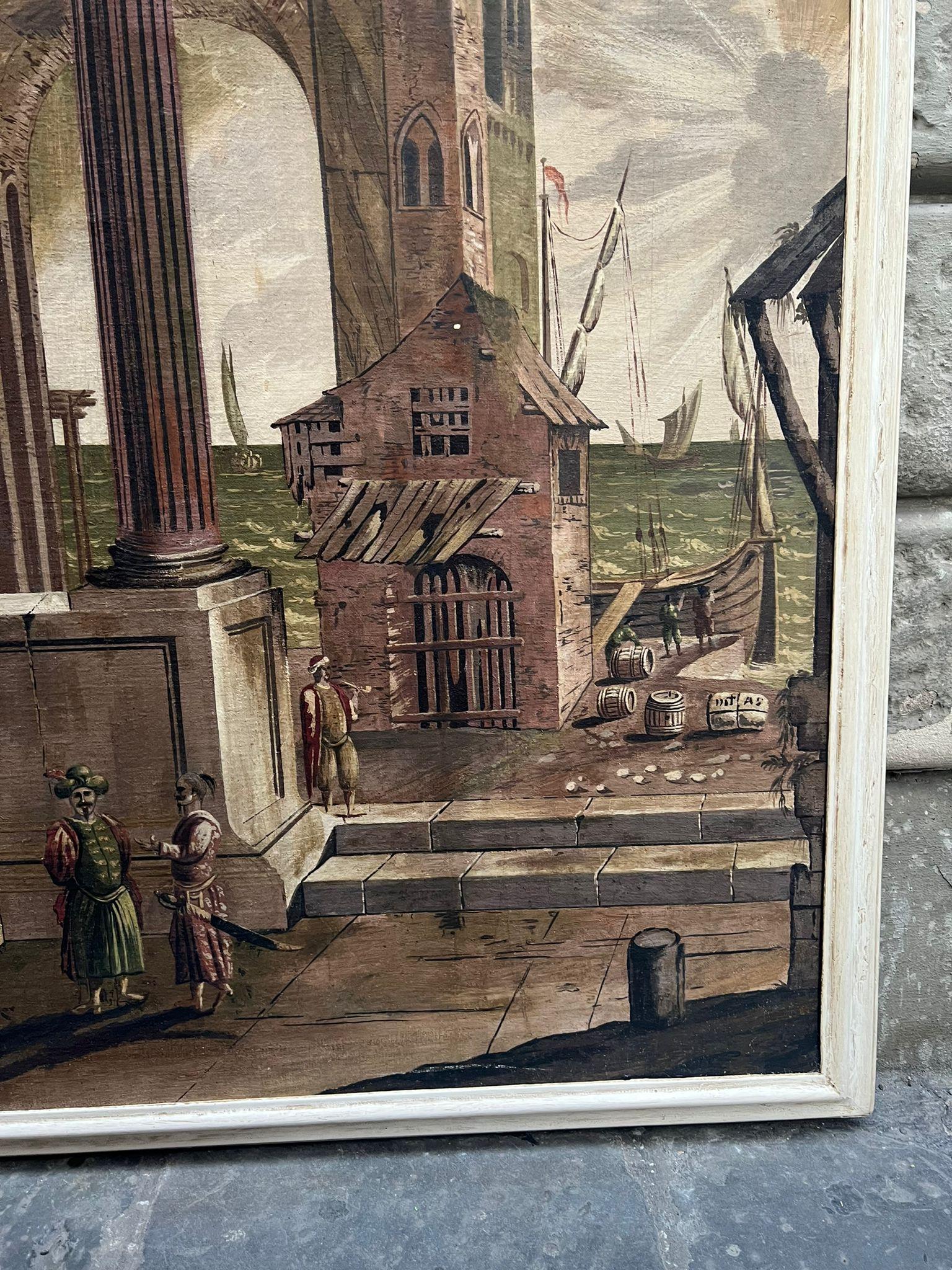 Group of Five Large Tempera Panels For Sale at 1stDibs