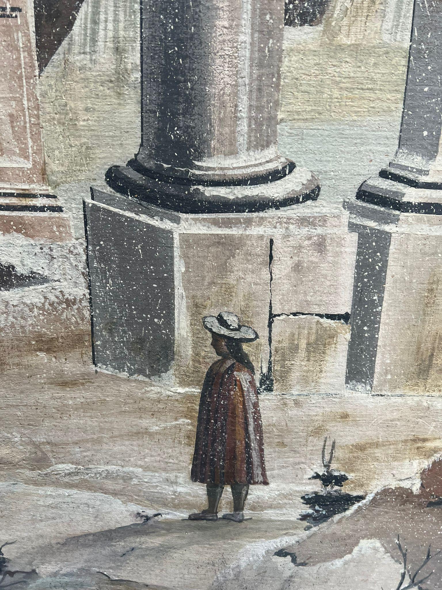 Group of Five Large Tempera Panels For Sale at 1stDibs