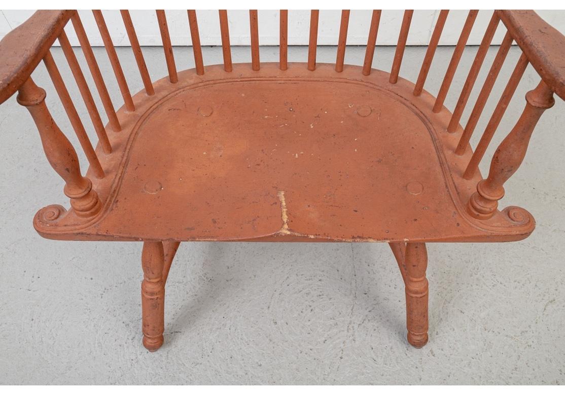 Group of Five Remarkable Philadelphia Style Comb Back Windsor Chairs at ...
