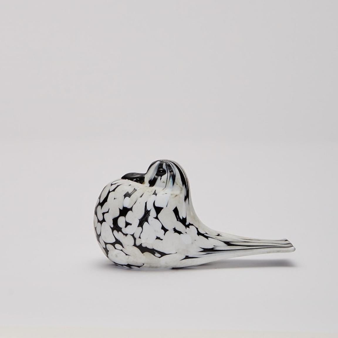 Group of Four Murano Animal Sculptures in Black and White by Archimede ...