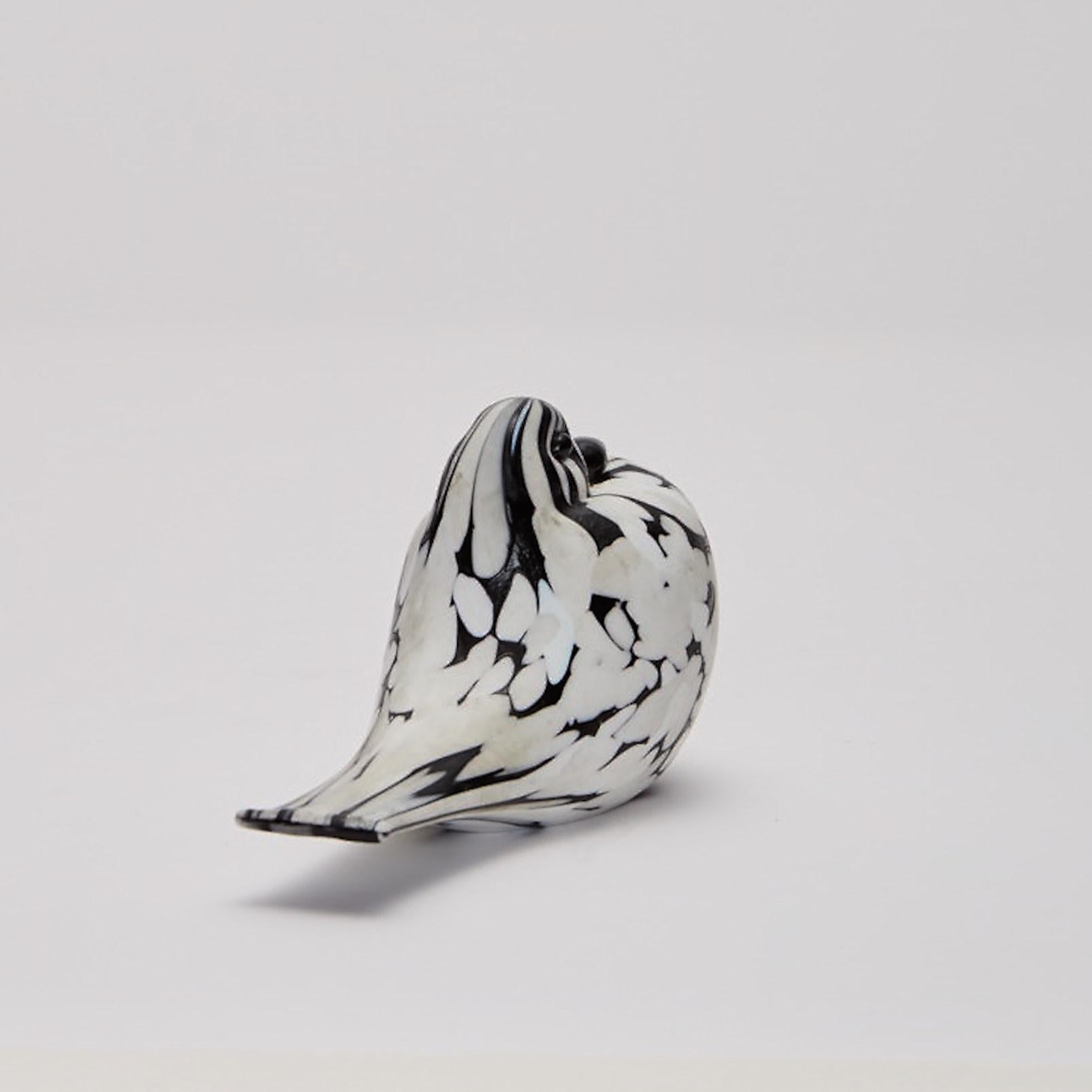 Group of Four Murano Animal Sculptures in Black and White by Archimede ...
