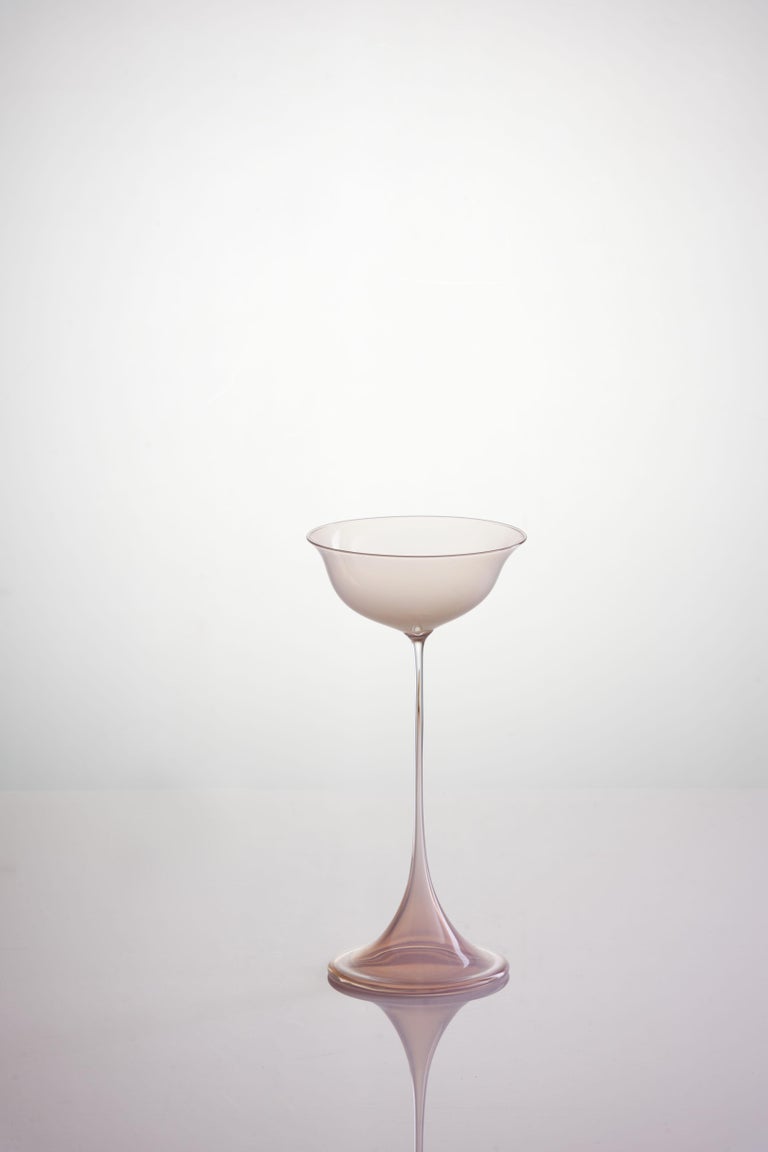 Nils Landberg 'Tulpan' Tulip Vases (3) for Orrefors Sweden, Expo 1957 ...