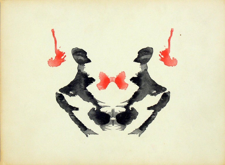 Group of Original Abstract Rorschach Inkblot Test Prints at 1stDibs