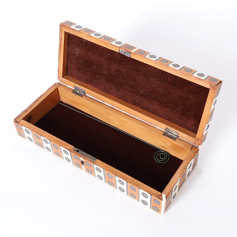 Group of Three Antique Anglo Indian Inlaid Boxes, Priced Individually ...