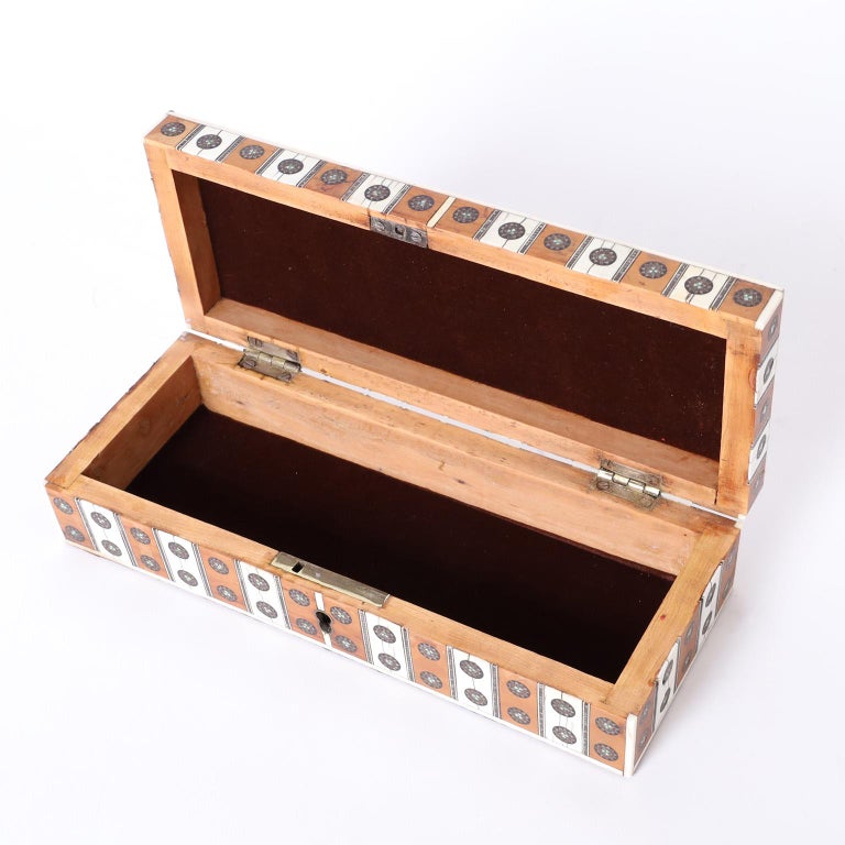 Group of Three Antique Anglo Indian Inlaid Boxes, Priced Individually ...