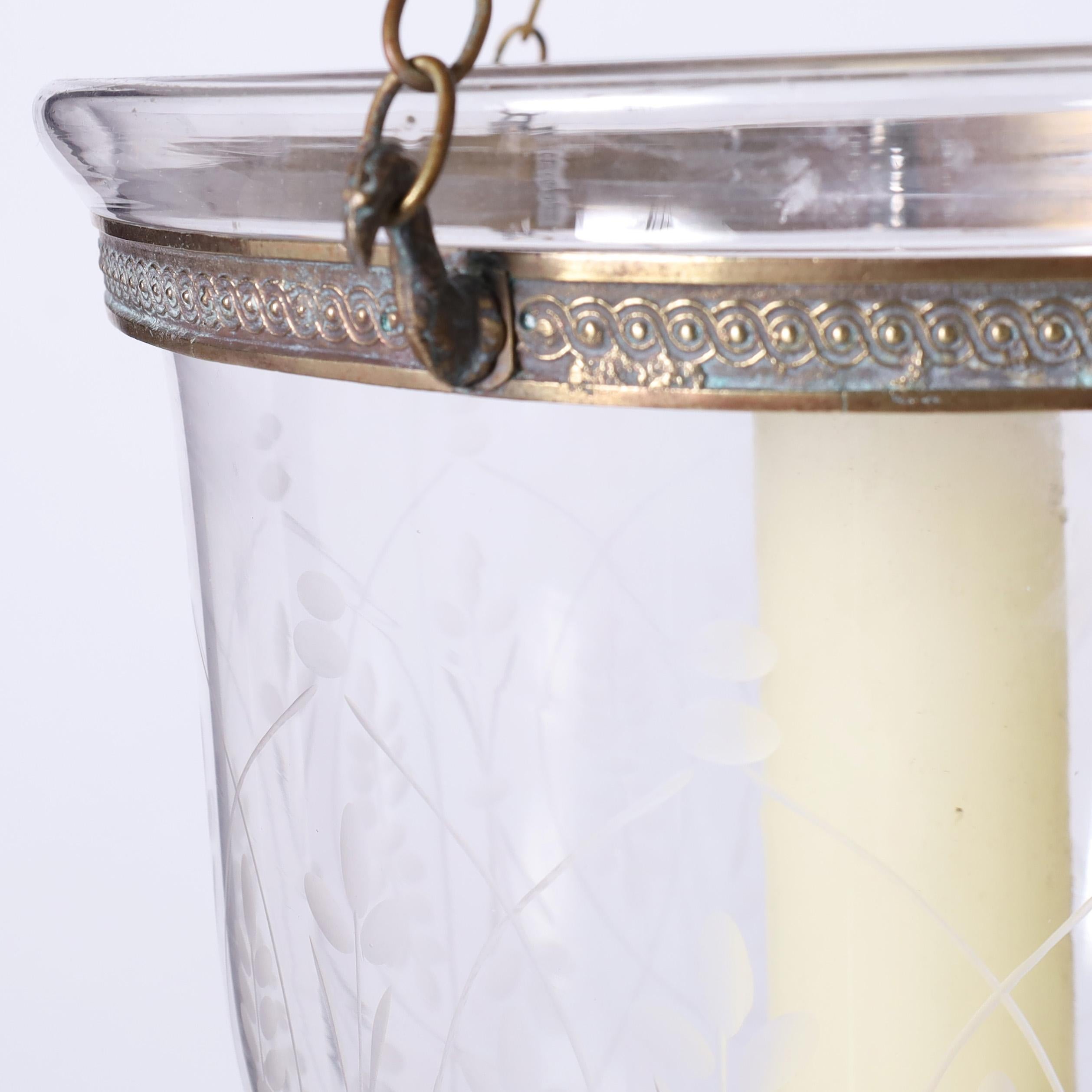 Group of Three Antique Smoke Bell Light Fixtures, Priced Individually ...