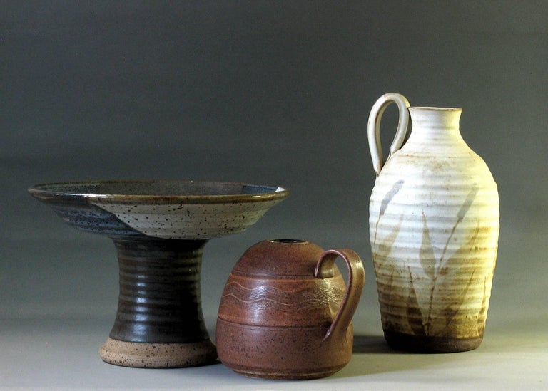 Group of Three Art Studio Pottery Pieces 20th Century at 1stDibs