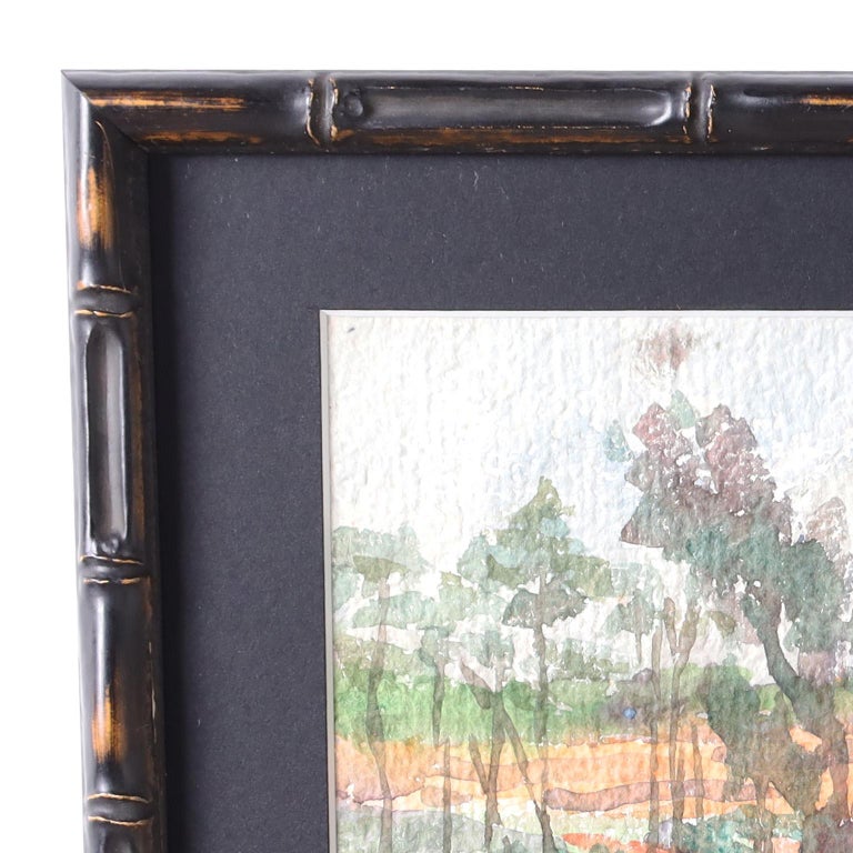 Group of Three Escambia Bay Florida Watercolors by Joy Postle For Sale ...