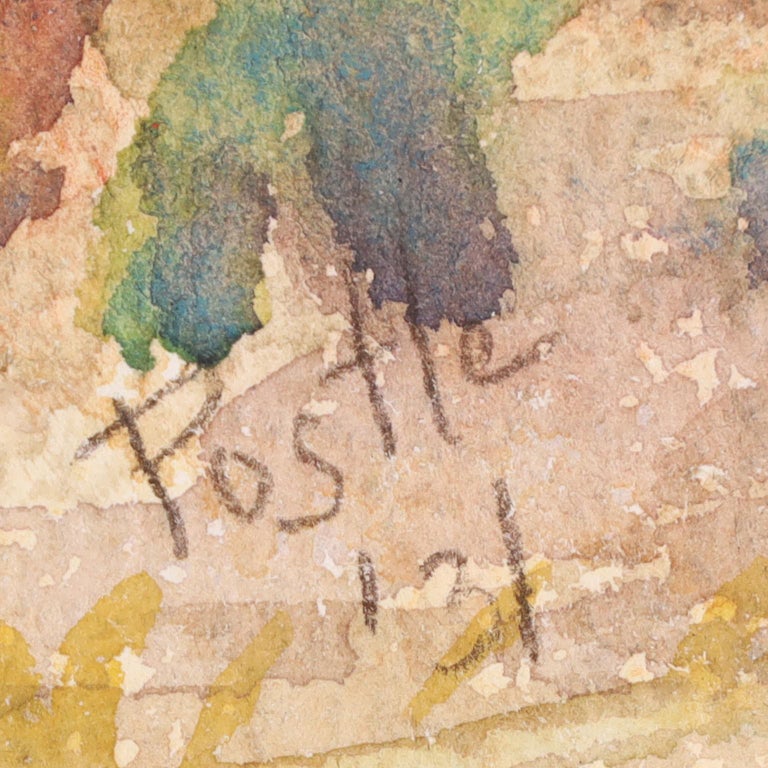 Group of Three Escambia Bay Florida Watercolors by Joy Postle For Sale ...