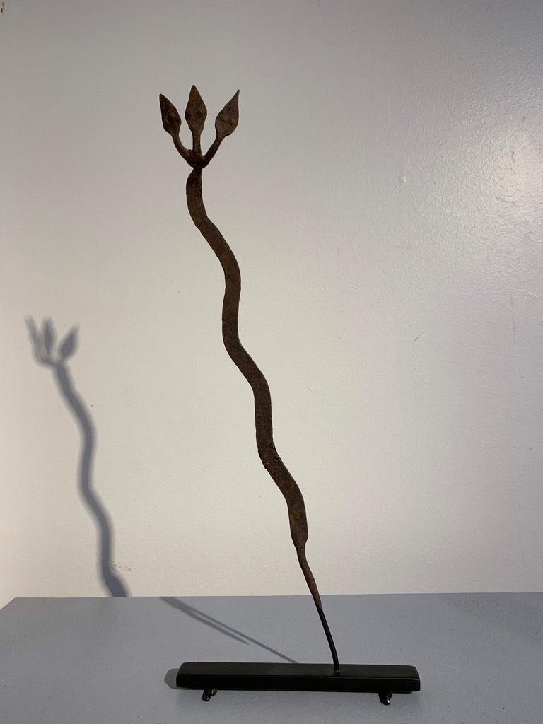 Group of Three Lobi Triple Headed Iron Snake Currency, Late 20th ...