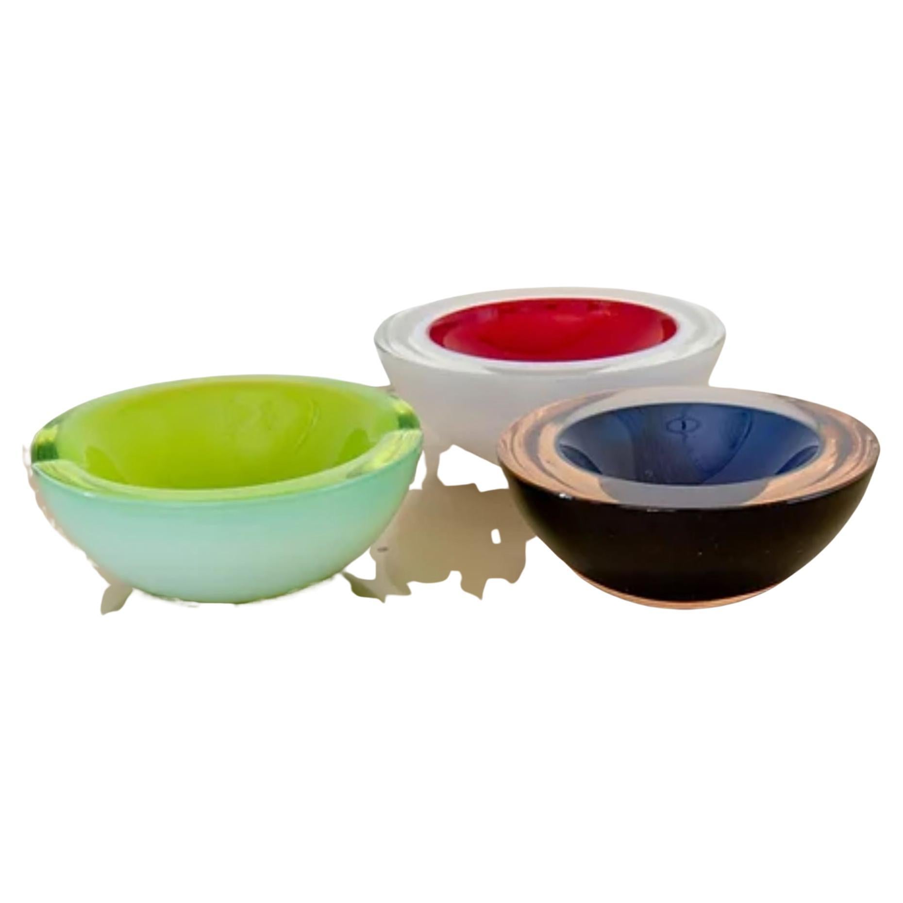 Set of Six Murano Art Glass Finger Food Bowls Vintage, Italy, 1960s For ...