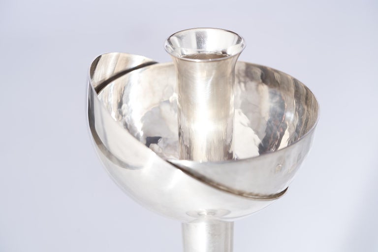 Group of Three Post-Modern Swid Powell / David Palterer Silverplate ...