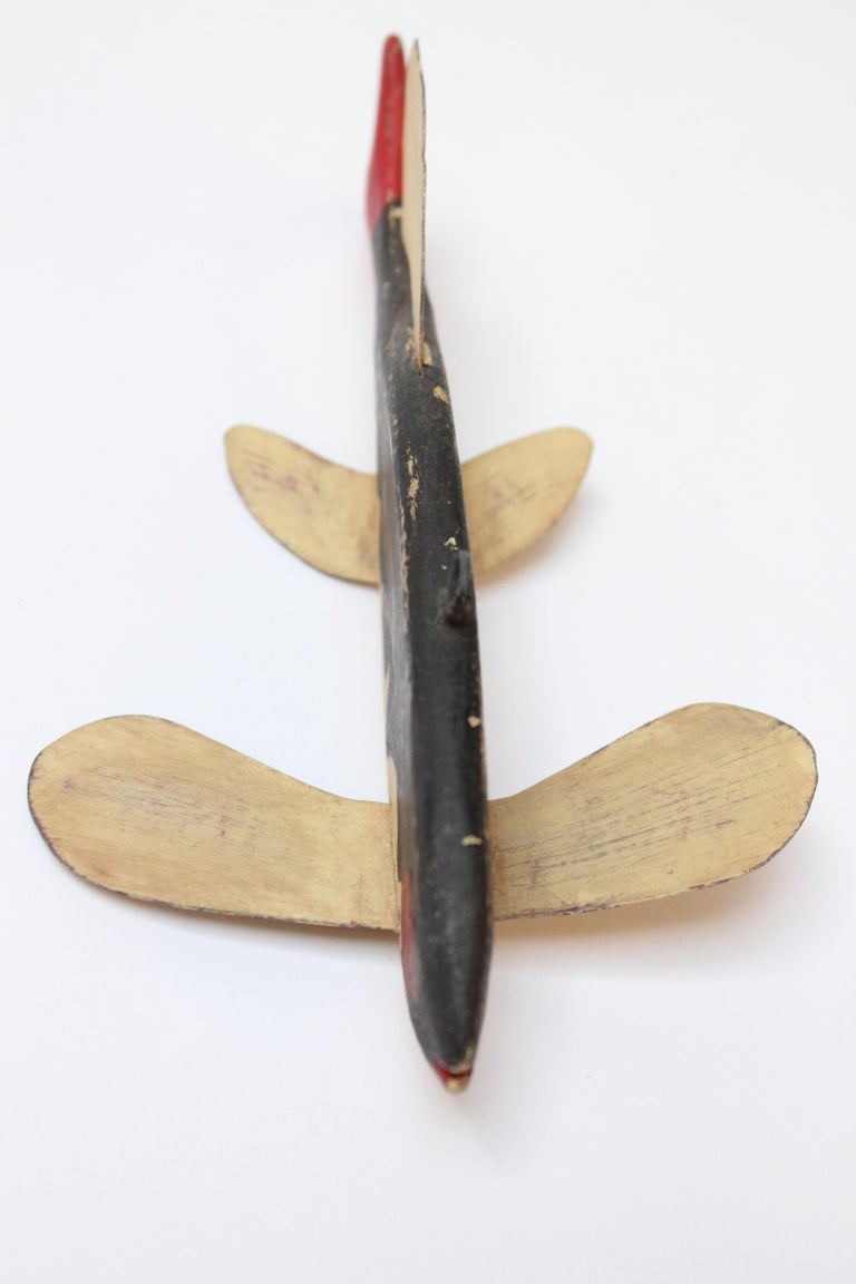 Grouping of Five Hand-Painted and Carved American Folk Art Fish Decoys ...