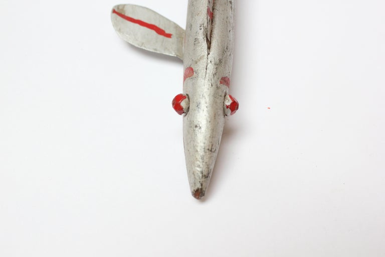 Grouping of Five Hand-Painted and Carved American Folk Art Fish Decoys ...