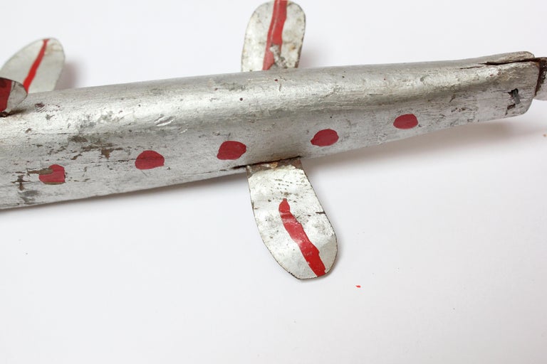 Grouping of Five Hand-Painted and Carved American Folk Art Fish Decoys ...