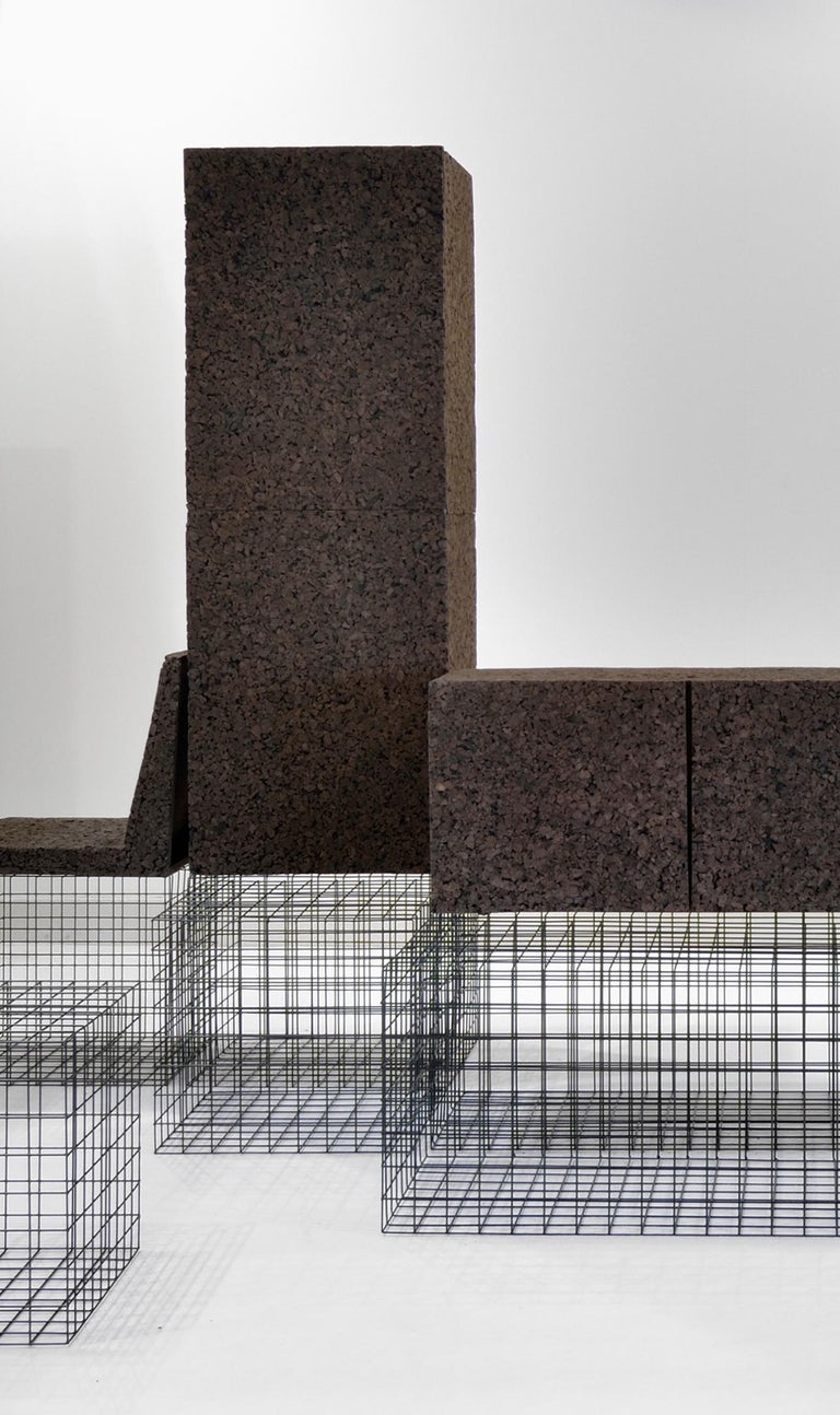 Grove side table in Metal grid / Design Award Winner For Sale at 1stDibs