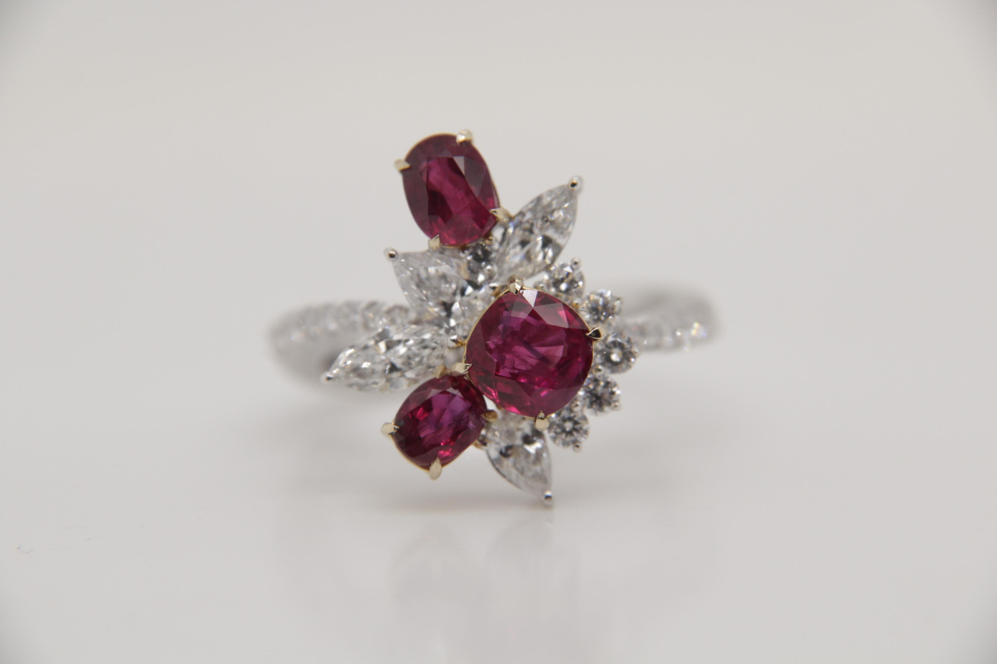 GRS Certified 1.05 Carat Burmese Ruby No Heat Pigeon Blood Ring in 18K Gold For Sale at 1stDibs ...