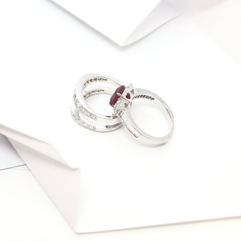 GRS Certified 2cts Pigeon's Blood Burmese Ruby with Diamond Ring in ...