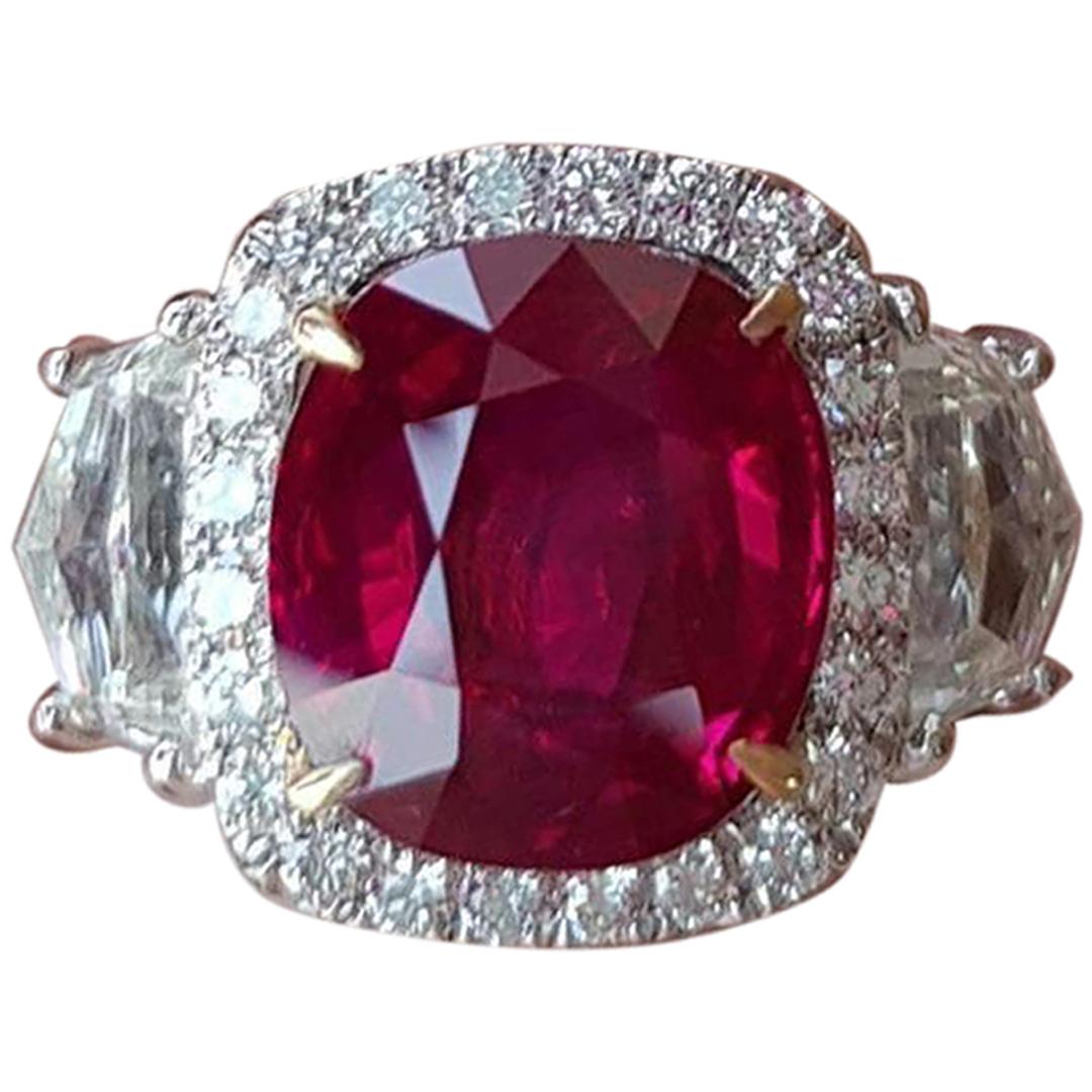 Boucheron Natural Burma Ruby Diamond Ring For Sale at 1stDibs ...