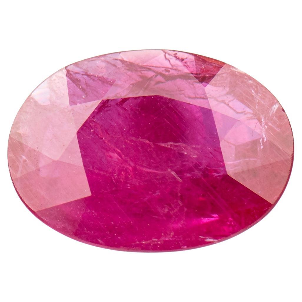 Certified Natural Burmese Oval Cushion Ruby Loose Gemstone for Rings ...