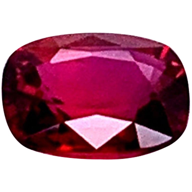 GRS Certified Natural Ruby 2.26 Carat No Heat Vivid Red For Sale at 1stDibs