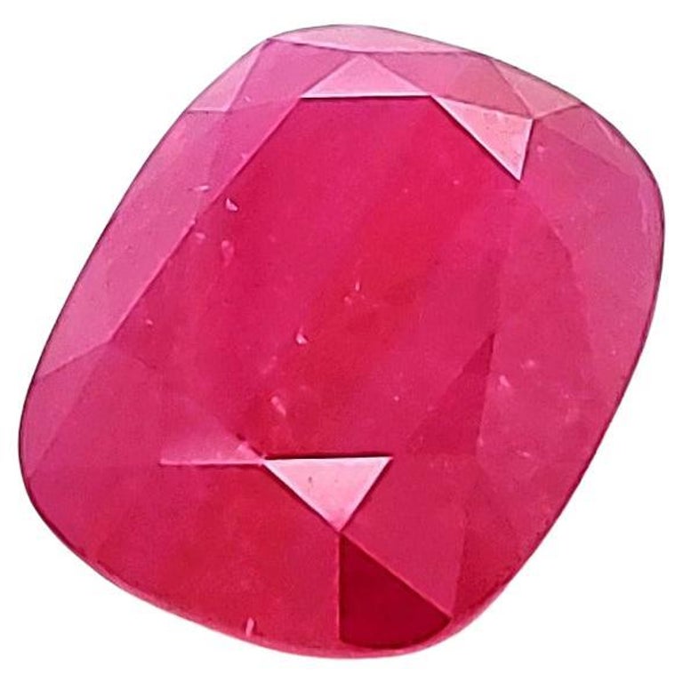 GRS Lab and Bellerophon Lab Certified Unheated Burma Ruby Oval Cts 14. ...