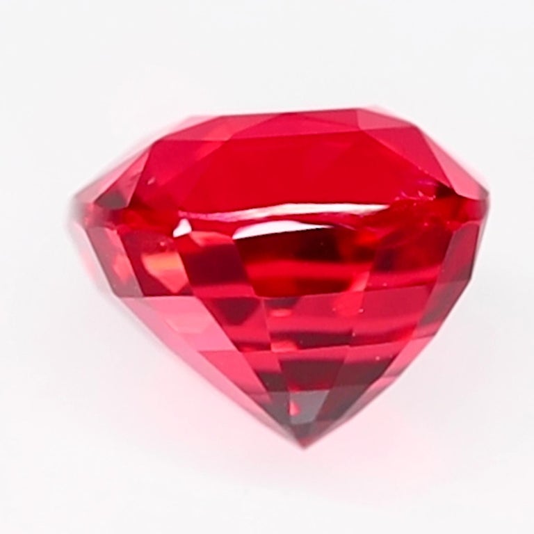 GRS Platinum Awarded 6.08Cts Neon Pinkish Red "Vibrant" Tanzanian ...