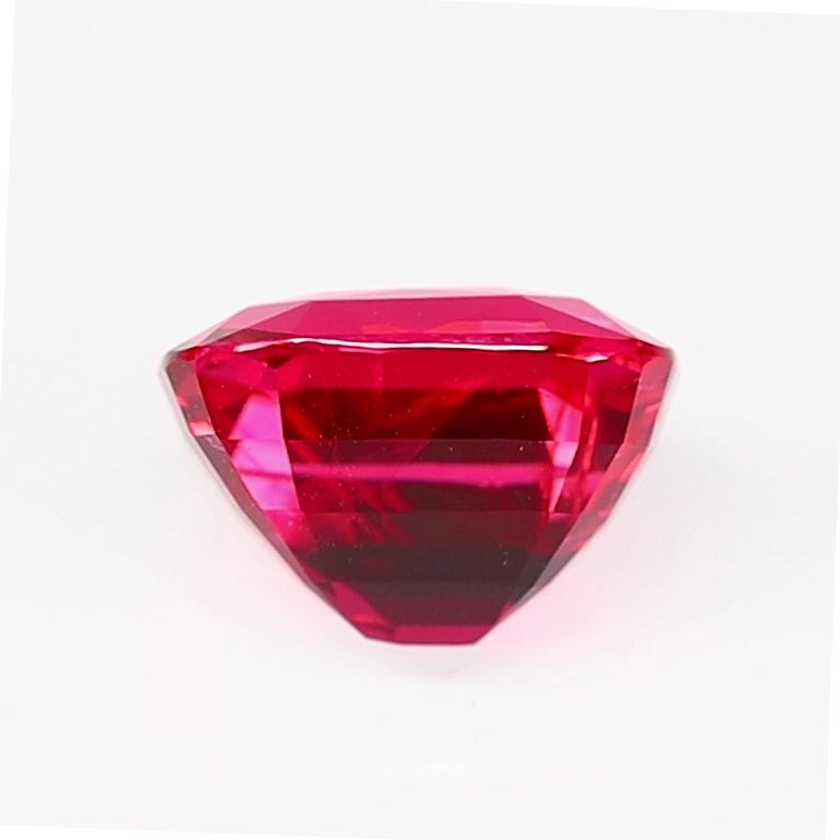 GRS Platinum Awarded 8.19Cts Neon Pinkish Red "Vibrant" Tanzanian ...