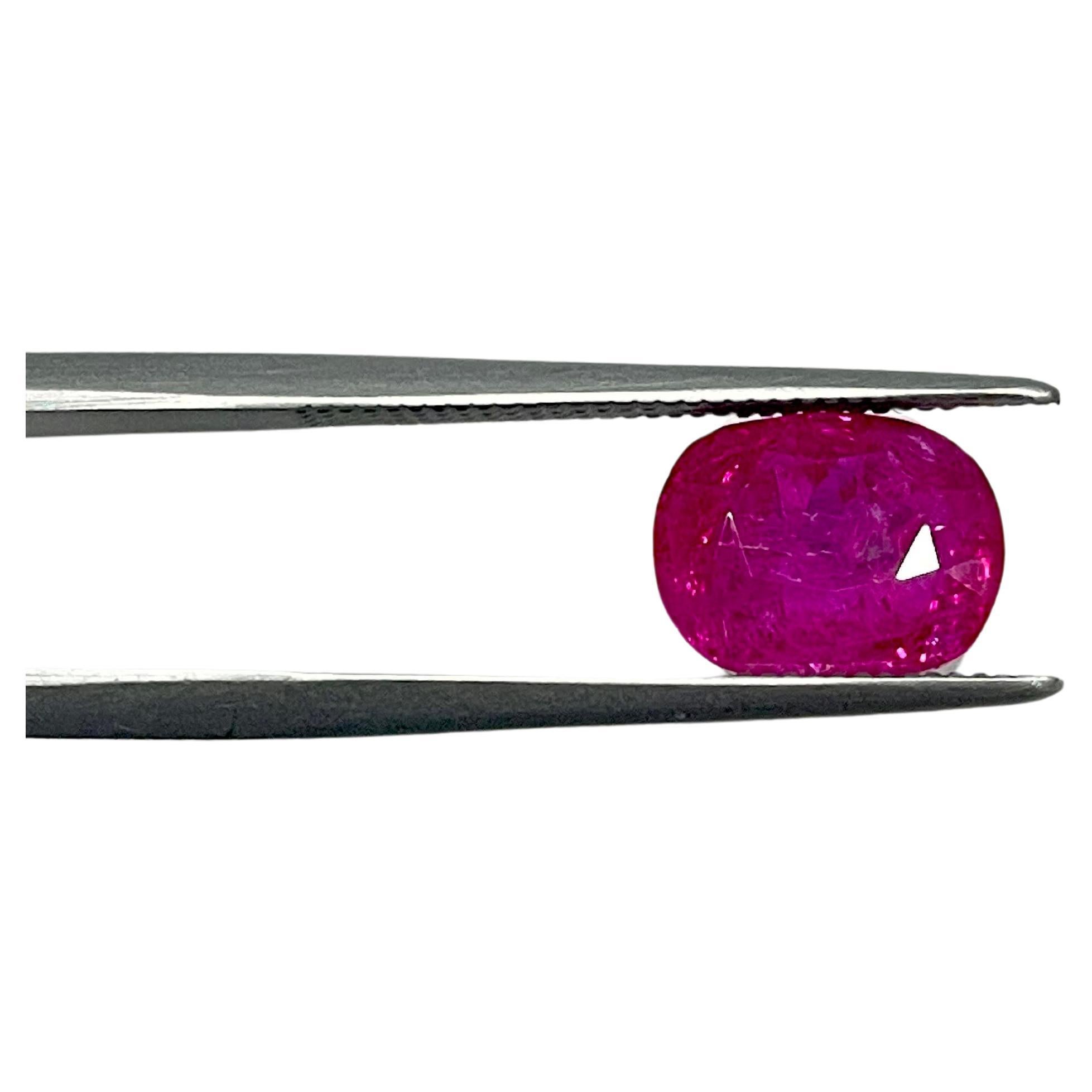 GRS SWISS LAB Certified 3.37 Carat RUBY (BURMA) Un heat For Sale at 1stDibs
