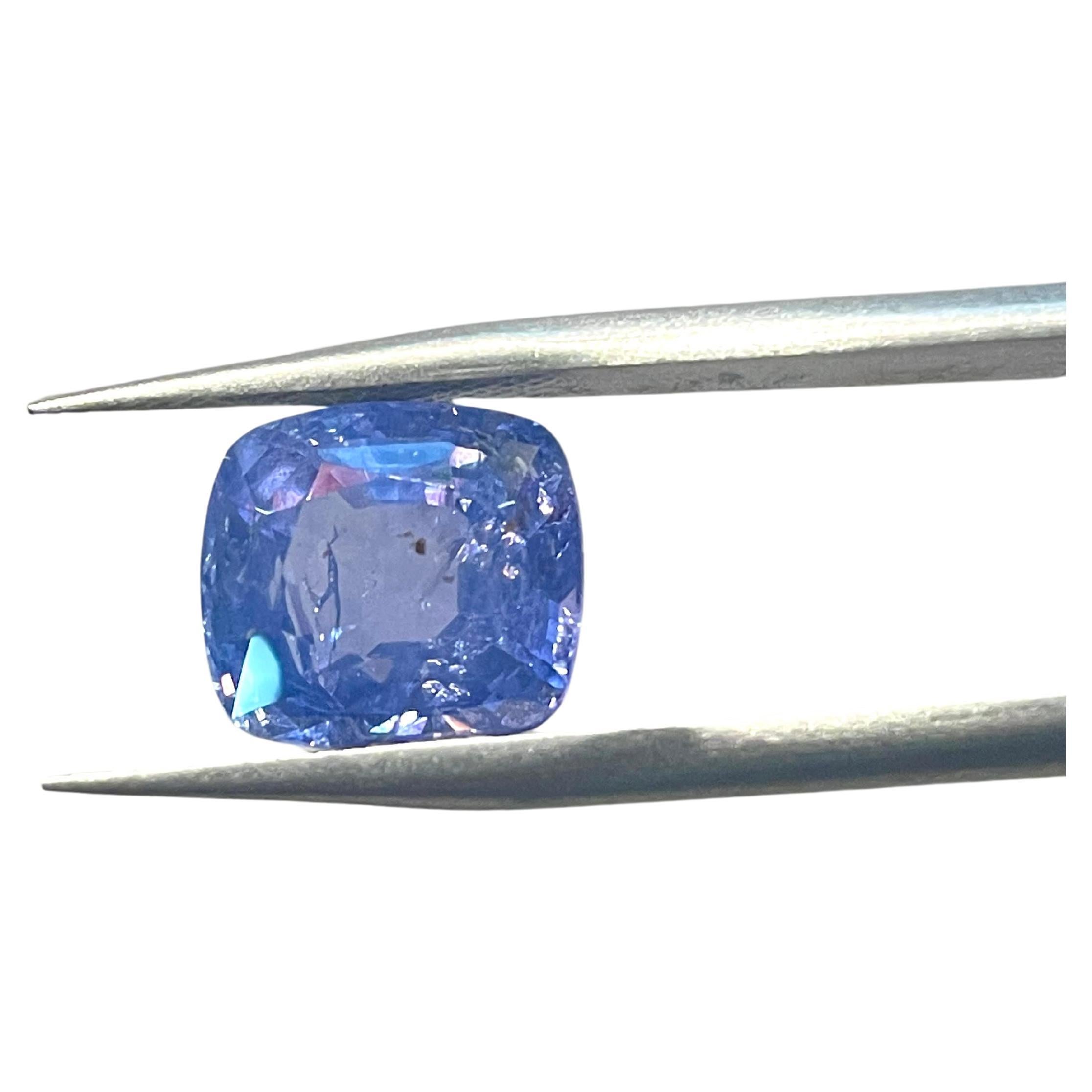 GRS SWISS LAB Certified 5.43 Carat Blue Sapphire (BURMA) Unheat For ...