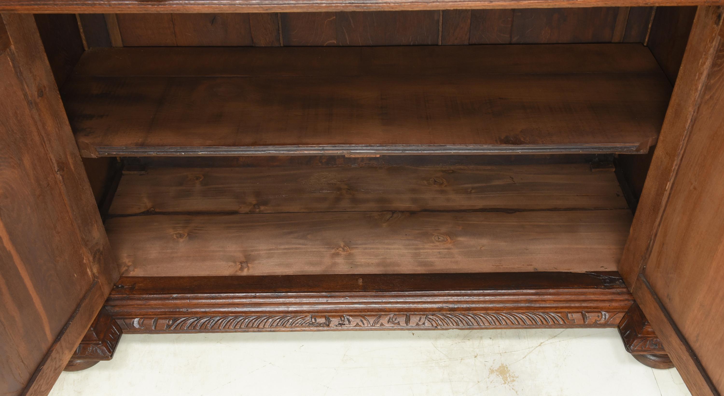 Gründerzeit Display Cabinet / Buffet / Hunting Cabinet in Oak, 1890 For ...