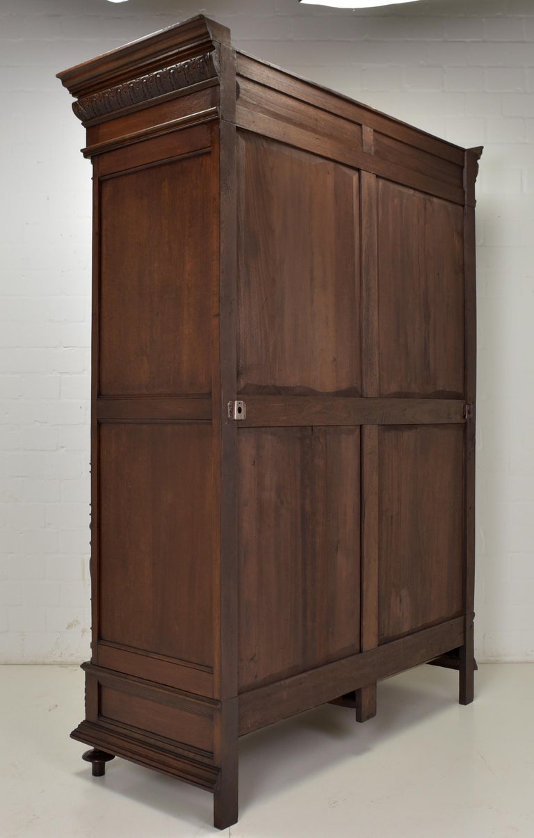 Gründerzeit Large Hall Closet in Oak, 1890 For Sale at 1stDibs