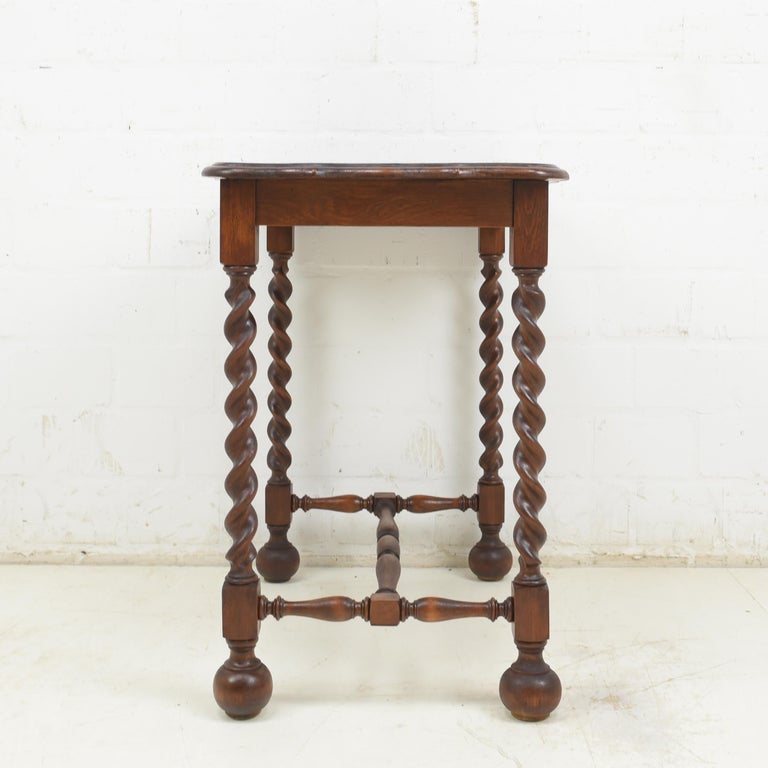 Gründerzeit Side Table / Coffee Table in Solid Oak, 1890 For Sale at ...