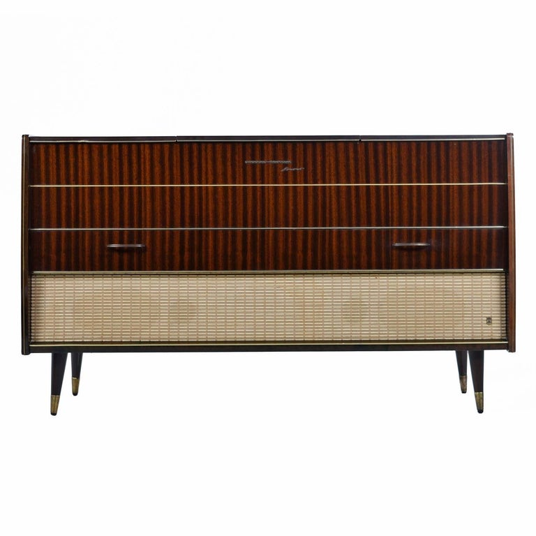 Grundig Majestic Turntable Console Stereo Credenza, Fully Serviced and ...