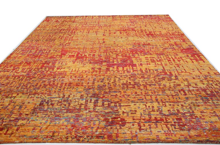 Grunge Orange Rug For Sale at 1stDibs
