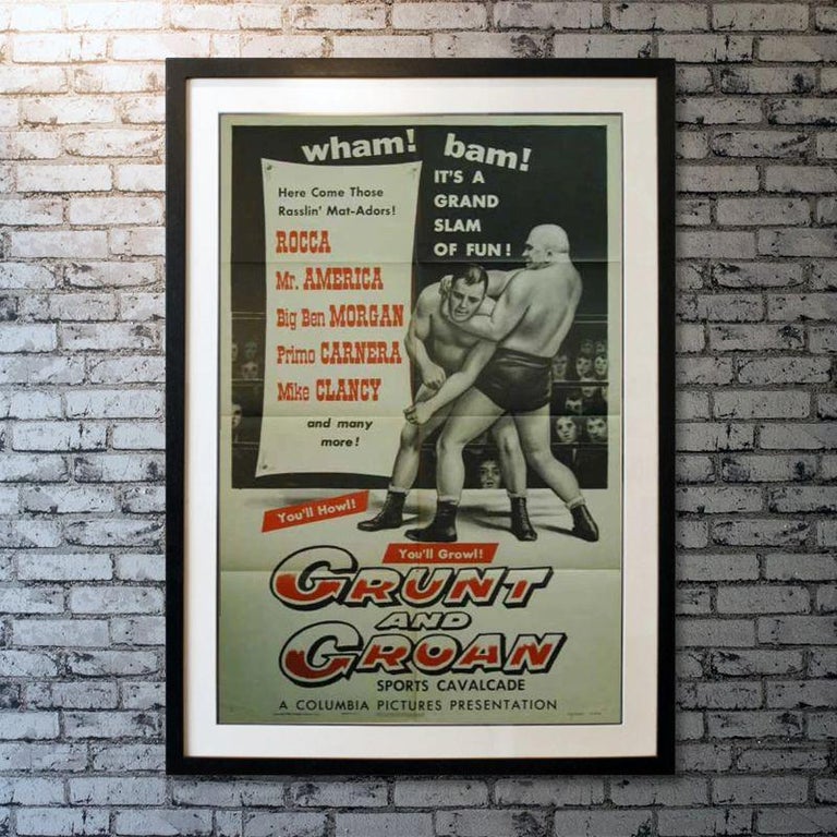 Grunt and Groan, Unframed Poster, 1954 For Sale at 1stDibs